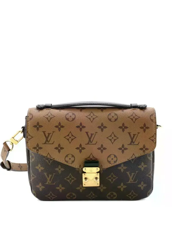 LOUIS VUITTON Pochette Metis Reverse Monogram Canvas Crossbody Bag - Brown