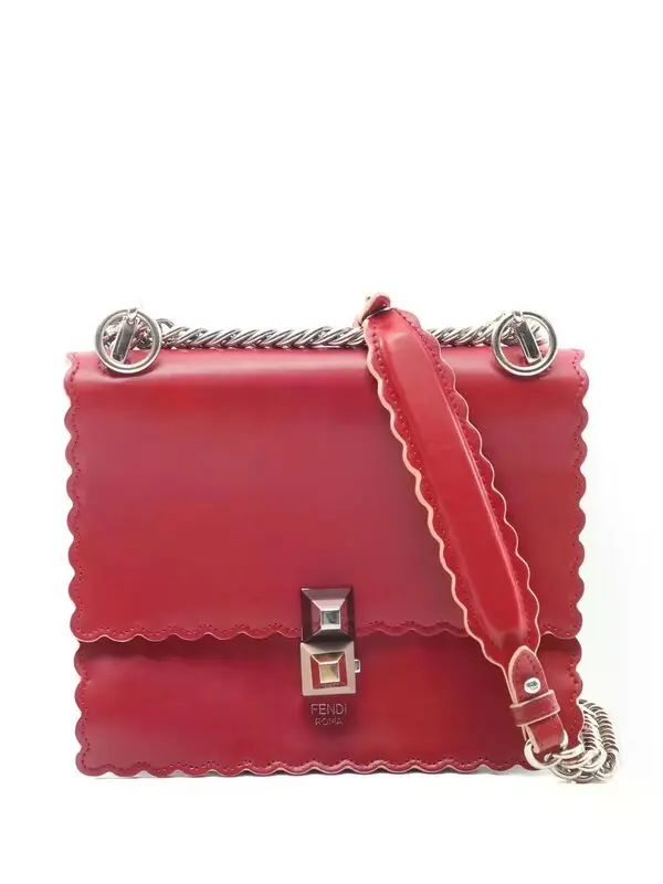 Fendi Mini Kan Leather Satchel Bag