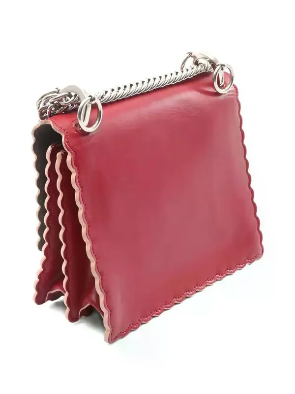 Fendi Mini Kan Leather Satchel Bag