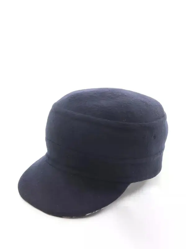 Dior 2010s Oblique Wool Cap - Blue