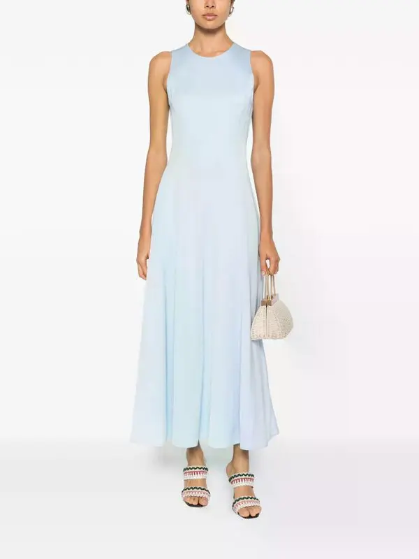 Maje Open Back Maxi Dress - Blue