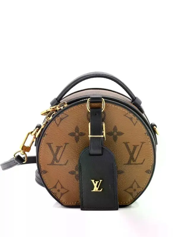 LOUIS VUITTON Mini Boite Chapeau Crossbody Bag Reverse Monogram Canvas