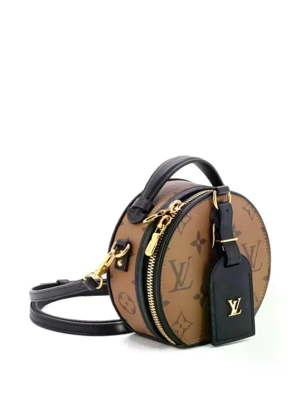 LOUIS VUITTON Mini Boite Chapeau Crossbody Bag Reverse Monogram Canvas