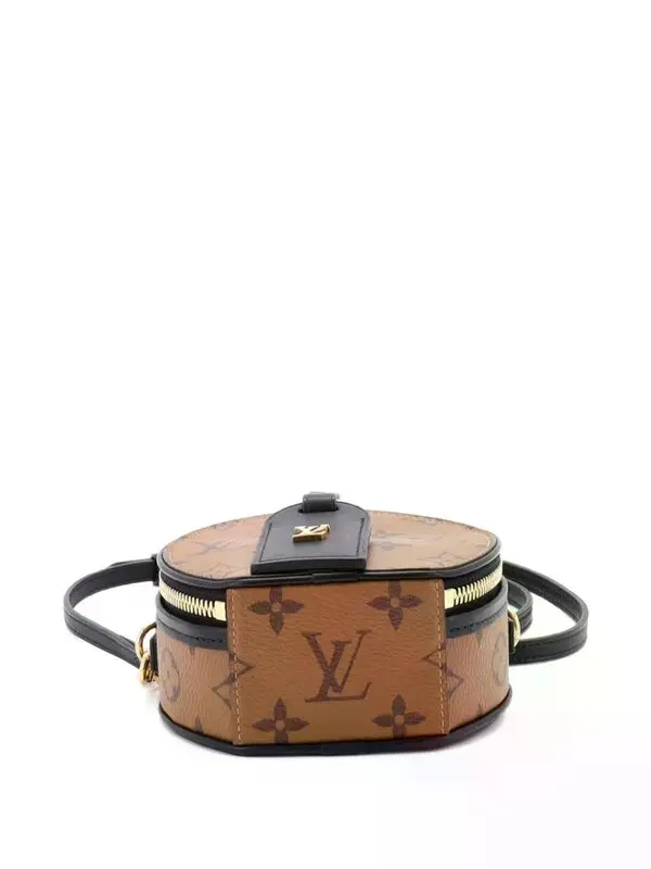 LOUIS VUITTON Mini Boite Chapeau Crossbody Bag Reverse Monogram Canvas