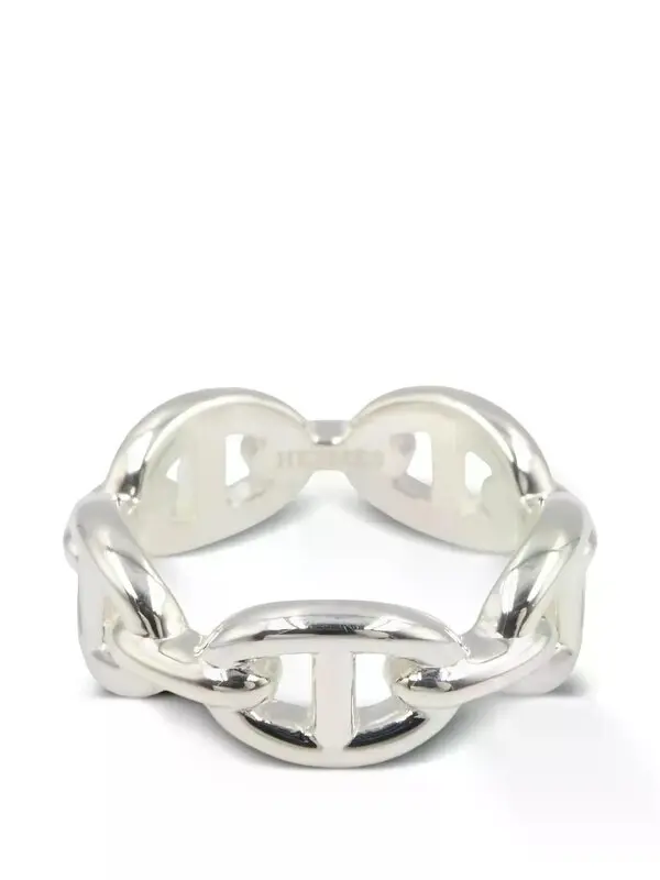 Hermès 2020s Chaine D'ancre Ring - Silver