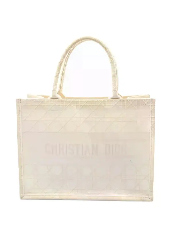 Dior 2000s Medium Canvas Book Tote Bag