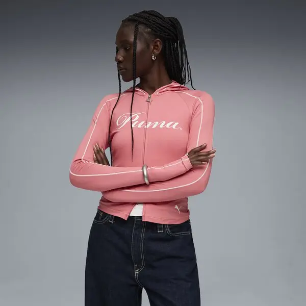 PUMA T7 Street Glam Hoodie - Pink