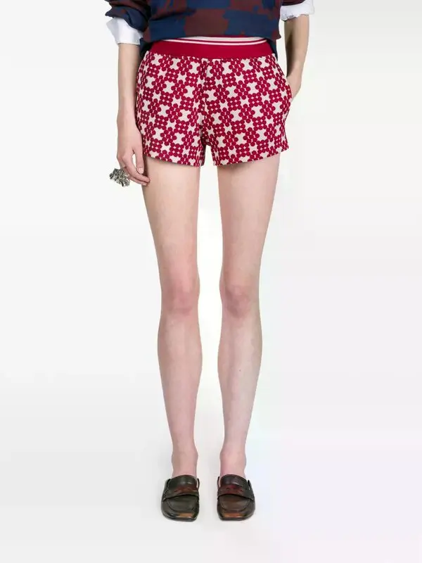 Dries Van Noten Ribbed Jacquard Shorts