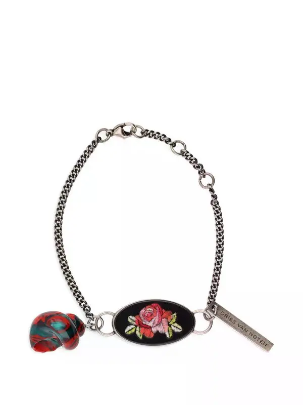 Dries Van Noten Charm Chain Bracelet - Silver