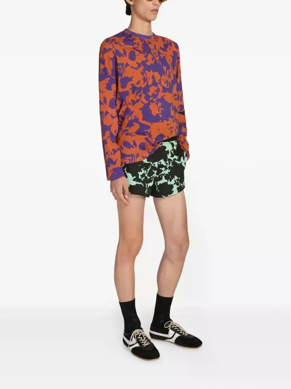 Dries Van Noten Printed Cotton T-shirt - Orange