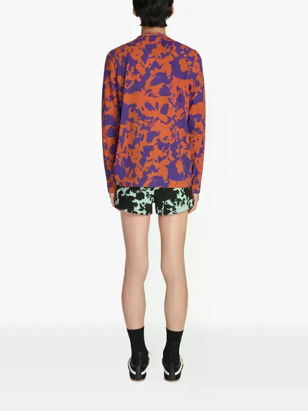 Dries Van Noten Printed Cotton T-shirt - Orange