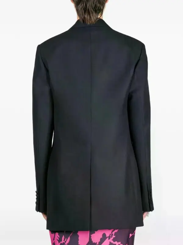Dries Van Noten Loose-fit Herringbone Wool Blazer