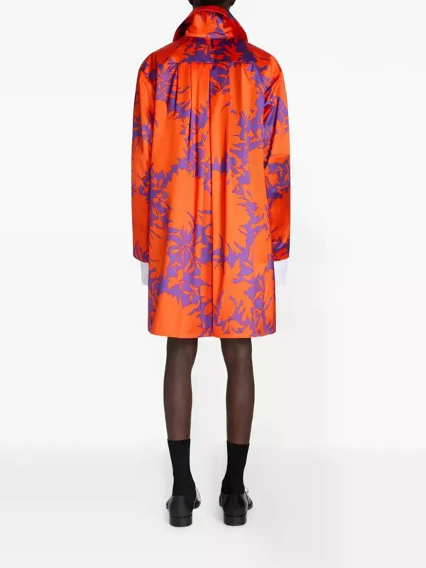 Dries Van Noten Printed Button Coat