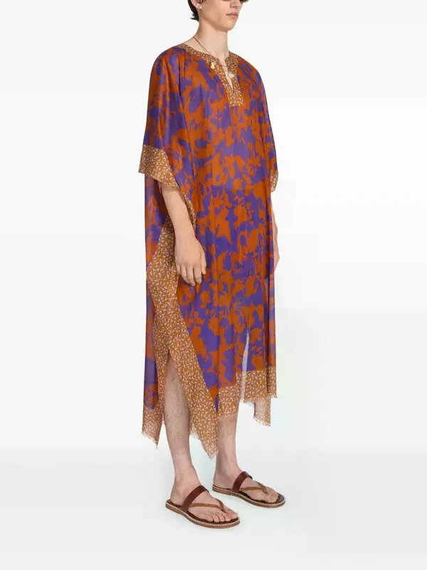 Dries Van Noten Printed Kaftan