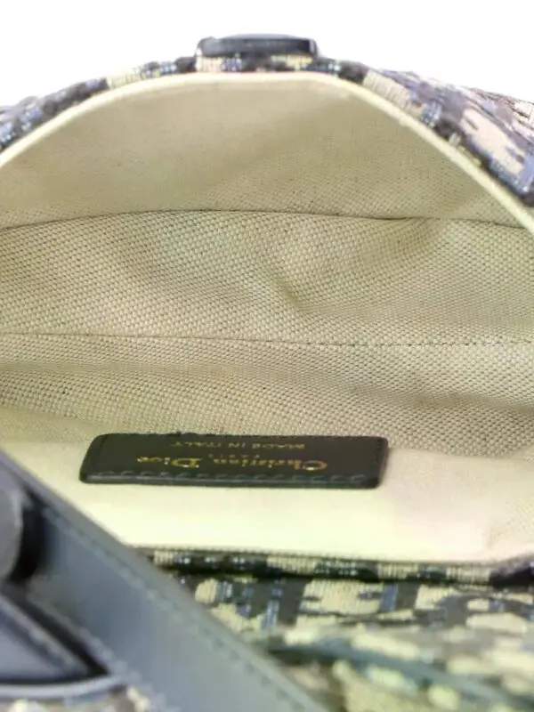 Dior Saddle Handbag Oblique Canvas Mini - Blue
