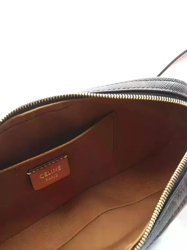 Celine 2010s Mini Triomphe Camera Bag - Brown