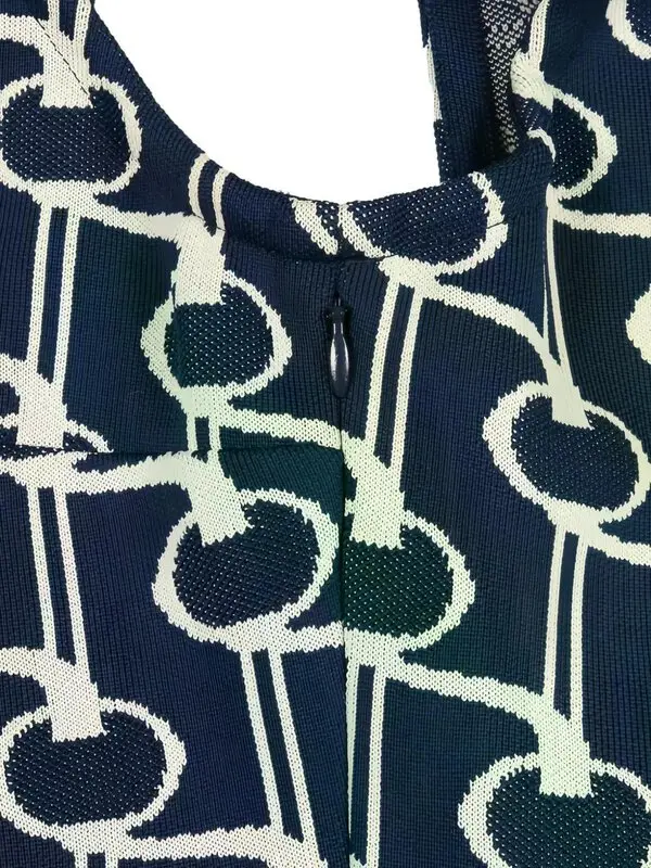 Prada 2010s Geometric-print Mini Dress