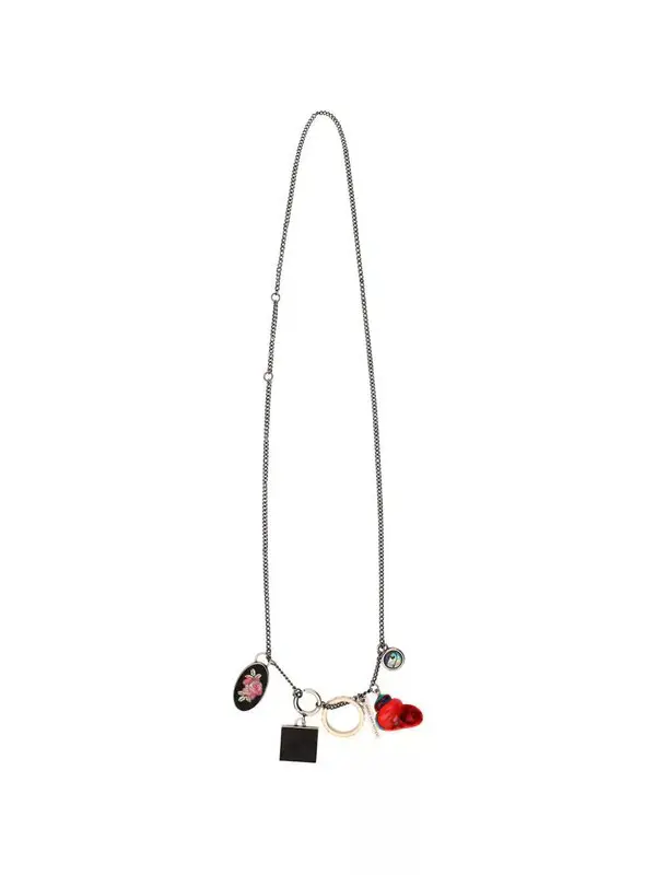 Dries Van Noten Charm Chain Necklace - Silver