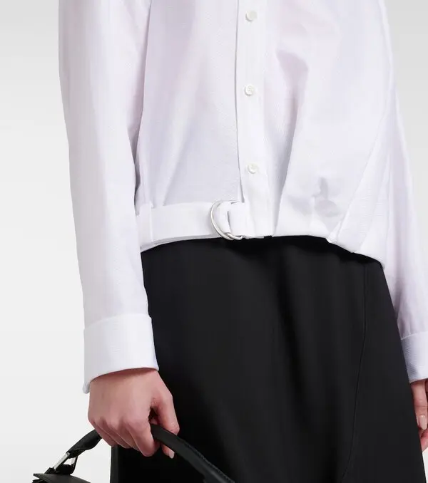 Loewe Striped Cotton Poplin Shirt With Classic Collar