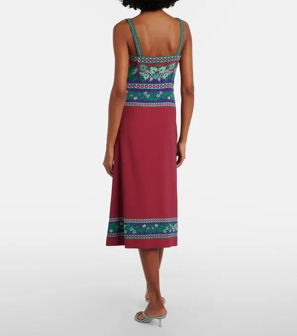 La DoubleJ Floral Print Midi Dress - Multicoloured