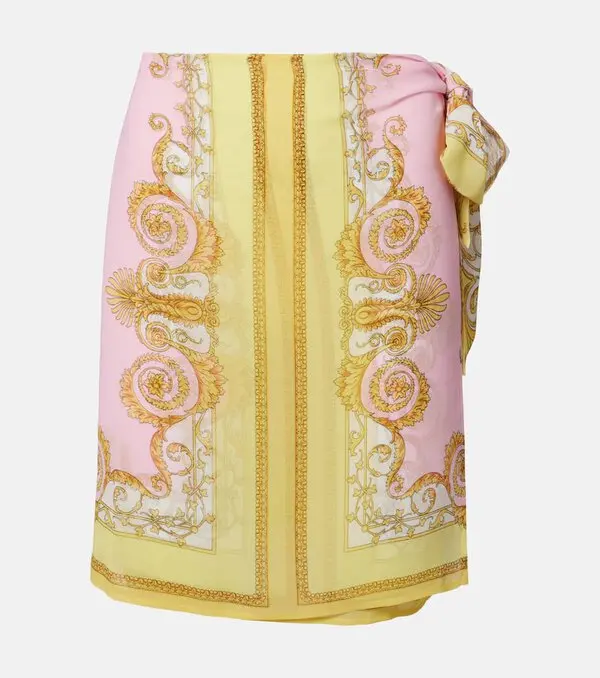 Versace Spring Barocco Beach Cover-up - Pink