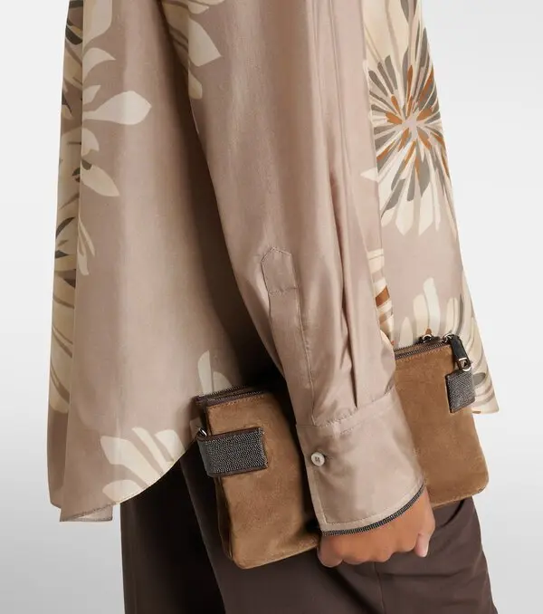 Brunello Cucinelli Floral Print Silk Shirt