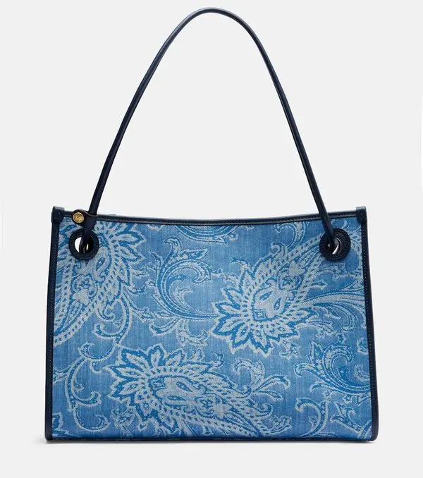 Etro Eyes Medium Jacquard Tote Bag