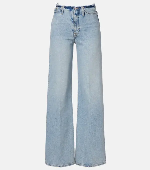 7 For All Mankind Lotta Wide-leg Jeans - Blue