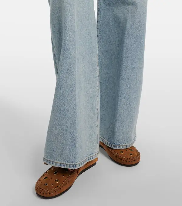 7 For All Mankind Lotta Wide-leg Jeans In Halona - Blue