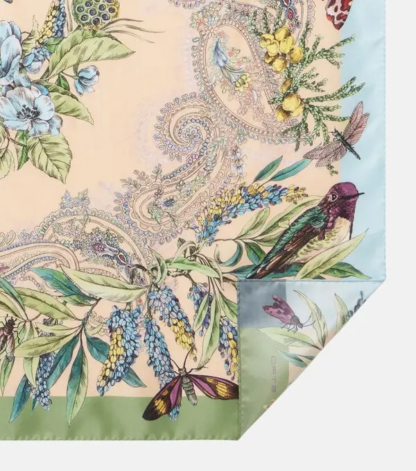 Etro Norma Floral Silk Scarf