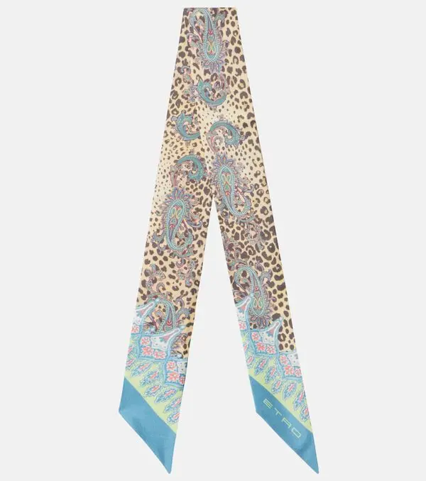 Etro Paisley Silk Scarf - Multicoloured