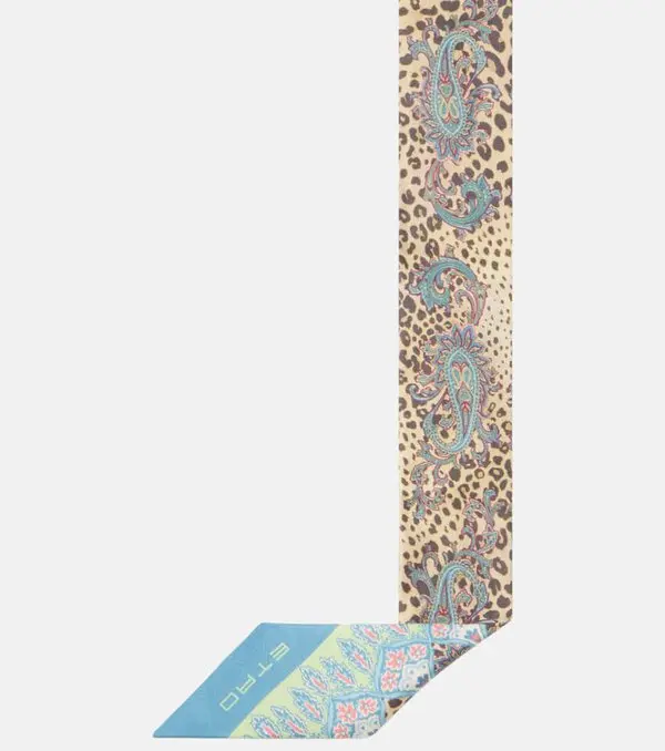 Etro Paisley Silk Scarf - Multicoloured