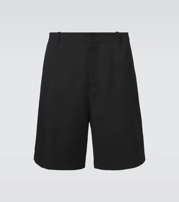 Jacquemus Camargue Virgin Wool Bermuda Shorts - Black