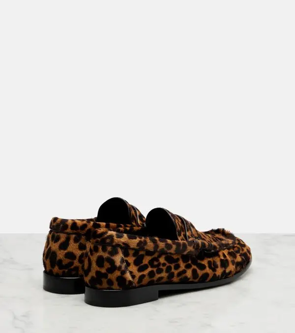 Saint Laurent Le Loafer Calf Hair Penny Loafers