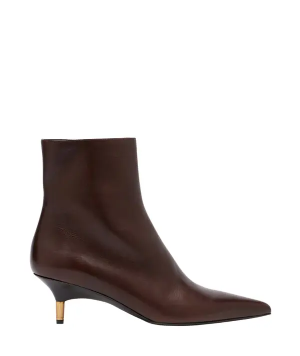 Khaite Bella 55 Leather Ankle Boots