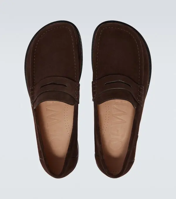 Loewe Campo Suede Penny Loafers