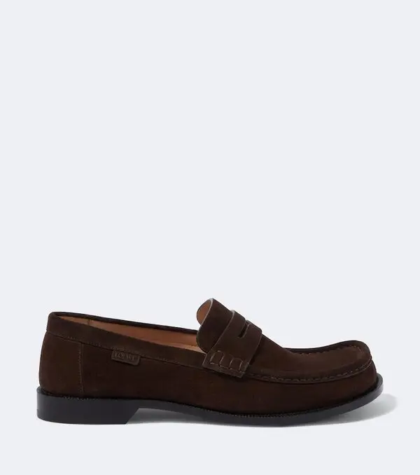 Loewe Campo Suede Penny Loafers