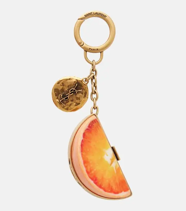 Saint Laurent Cassandre Keyring - Orange