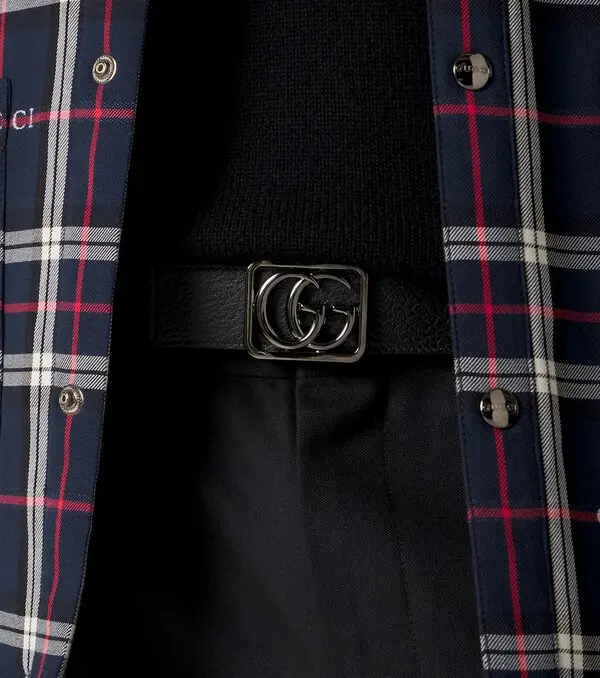 Gucci Double G Reversible Leather Belt