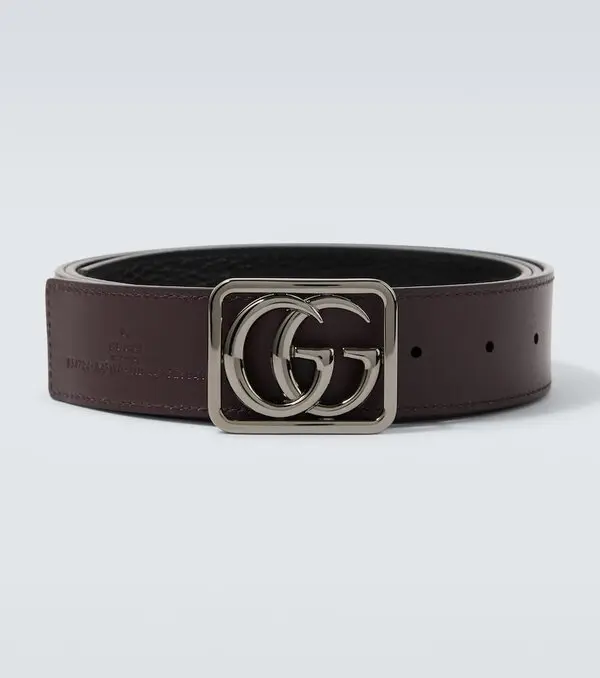 Gucci Double G Reversible Leather Belt