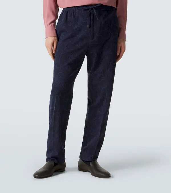 Etro Paisley Straight Pants