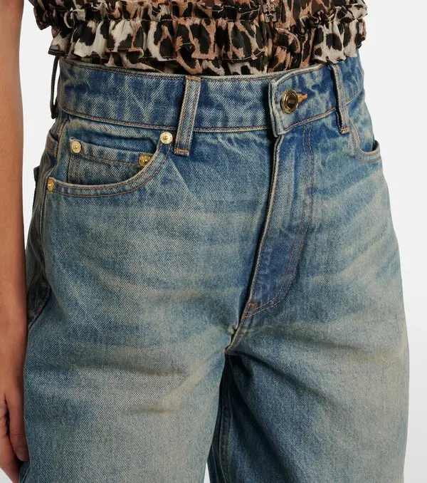 GANNI Stary Barrel-leg Jeans