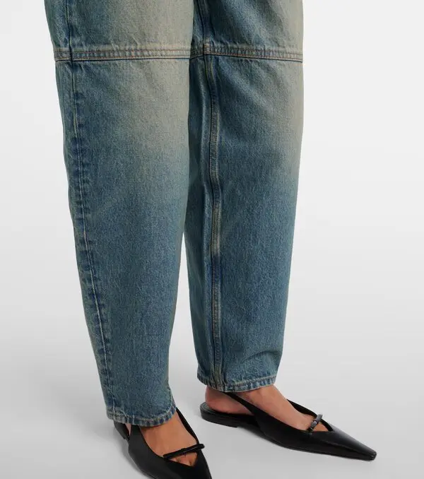 GANNI Stary Barrel-leg Jeans