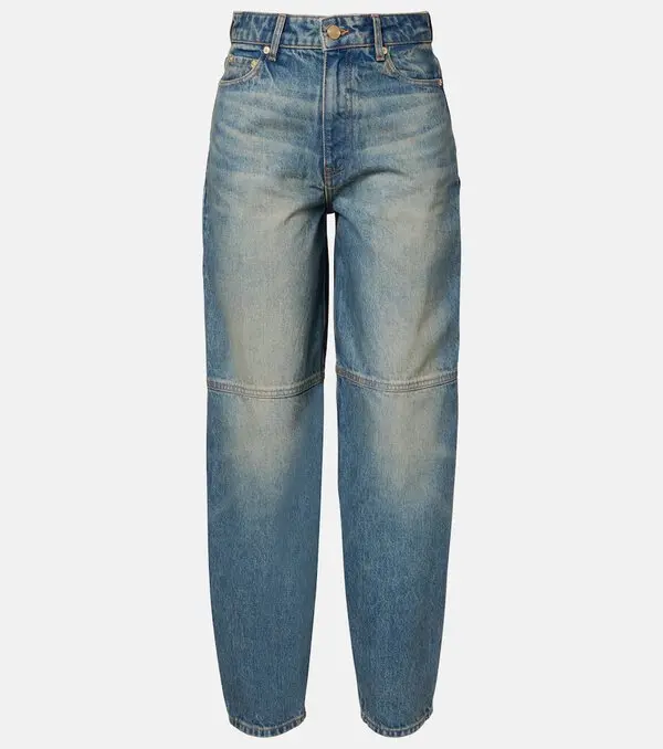 GANNI Stary Barrel-leg Jeans - Blue