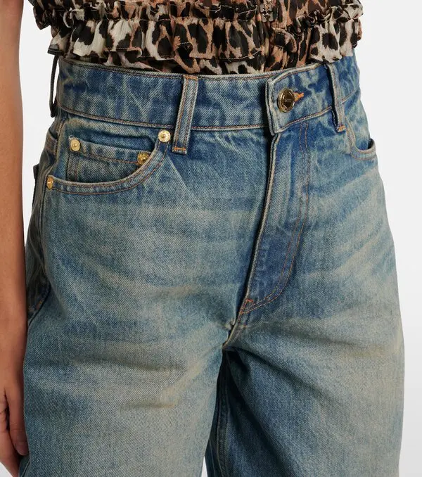 GANNI Stary Barrel-leg Jeans