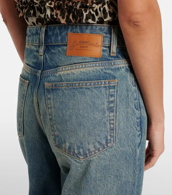 GANNI Stary Barrel-leg Jeans