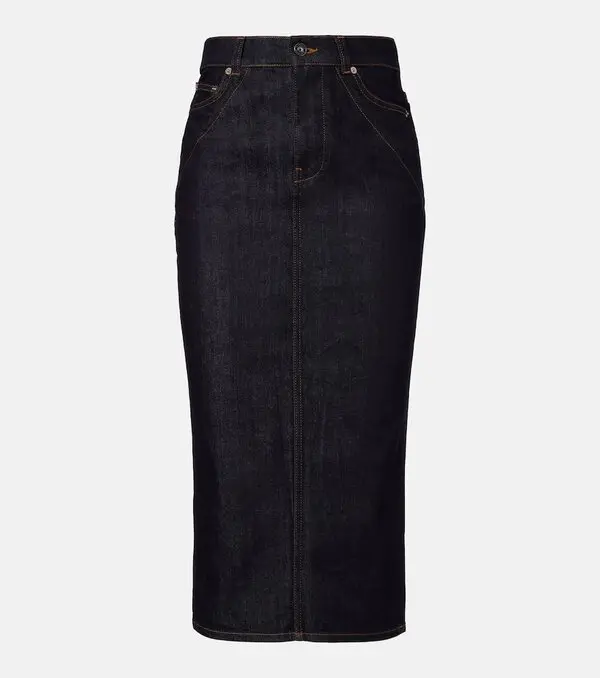Givenchy Denim Midi Skirt