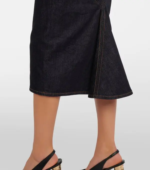 Givenchy Denim Midi Skirt