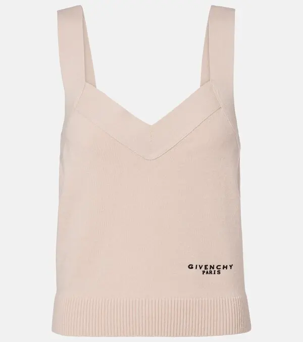 Givenchy Logo Wool And Cashmere Tank Top