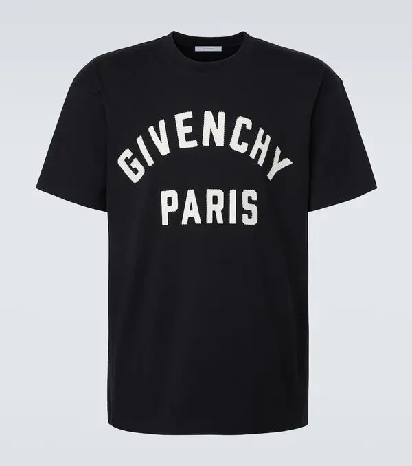 Givenchy Logo Cotton Jersey T-shirt - Black